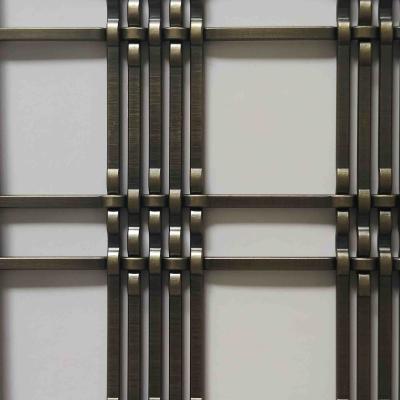 China Antique Brass Hook Woven Stainless Steel Decorative Wire Mesh for sale