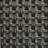 China Three Round Wire Combined Grid Vintage Woven Metal Mesh for sale
