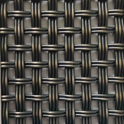 China Three Round Wire Combined Grid Vintage Woven Metal Mesh for sale