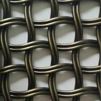 China Twisted Wire Wave Grid Retro Woven Metal Mesh for sale