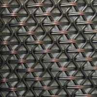 China Wave Twisted Wire Rhombus Antique Woven Metal Mesh for sale