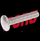 China Stainless Steel Carriage Bolts With Square Neck And Round Head Corrosion Resistant Fasteners With Precision Rolled Threads for sale