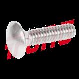 China Stainless Steel Carriage Bolts With Square Neck And Round Head Corrosion Resistant Fasteners With Precision Rolled Threads for sale