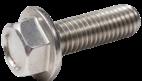 China Stainless Steel Hex Flange Bolts with Integrated Flange Washer, Corrosion Resistant and Precision Rolled Threads for sale