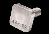 China GB35 Square Head Bolt With Coarse Metric Thread In 304(A2-70) And 316(A4-80) Stainless Steel for sale