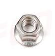China Corrosion Resistant Stainless Steel Flange Nuts With Serrated Flange And Nylon Insert Lock For Secure Fastening for sale