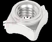 China 304 316 Stainless Steel Weld Nuts With Coarse Thread M3 To M16 In Square And Hex Styles For Sheet Metal Welding for sale