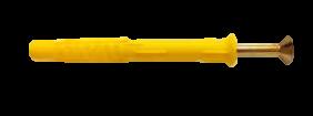 China PP Plastic Mechanical Locking Flange Anchor With High Tensile Load Bearing Capacity And Screw In Through Type Installation for sale