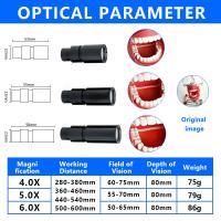 China Burite metal Flip-up kepler Loupes 4.0X 5.0X 6.0X for sale