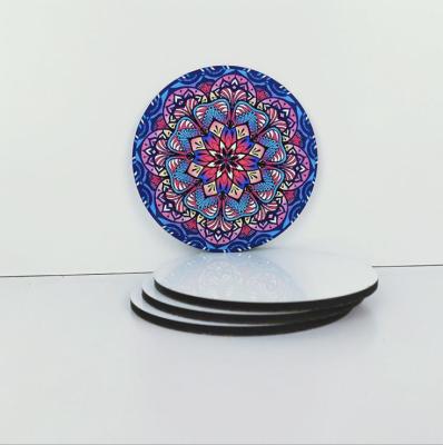 China Round Anti Slip 100x100mm Blank Cork Coasters for sale