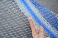 China 6-pin color strip balcony net safety protection net HDPE flat wire sunshade net ，HDPE anti hail net with UV stabilizer for sale