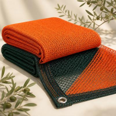 China New material supplied to Europe, four-corner edged and buckled olive netting, anti-aging fruit collection netting, olive harvesting netting for sale