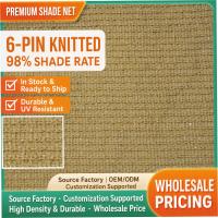 China New material six-pin shading rate 98% courtyard balcony sun protection net agricultural greenhouse shading net for sale