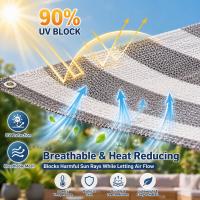 China 6-pin color strip balcony net safety protection net HDPE flat wire sunshade net fence privacy net customization for sale