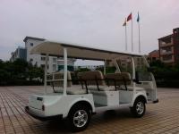 China Waterproof Electric Shuttle Car For 8 Passenger AC System Good Capacity for sale