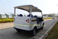 China Multi Color 4 Passenger Electric Patrol Car For Security Cruise With Caution Light for sale