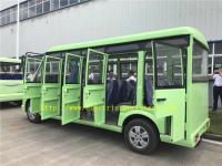 China 18 Seats Electric Sightseeing Bus , School Shuttle Bus With Doors 30 Km/H for sale