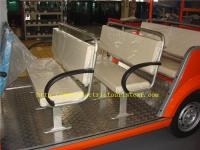 China Fair Use Electric Shuttle Vans , Orange 23 Seats Street Legal Electric Vehicle for sale