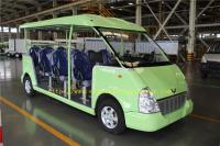 China Capacious 11 Seats Green Electric Shuttle Car Resort Vehicles High Performance for sale