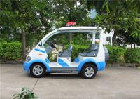 China Blue / White Electric Golf Car With Toplight Fiber Glass 4 Seats For Resort for sale