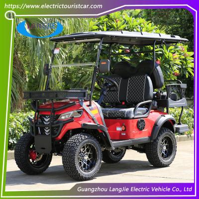 China Customized Color Support Electric Golf Carts with 4 Seats and 25% Climbing Ability for sale