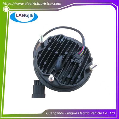 China Black Round Headed LED Lighting Headlight For Marshel Golf Cart Parts for sale
