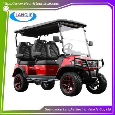 China Luxury CE Approved Electric Hunting Cars 4 Person Golf Cart 48v Controller For Park Airport for sale