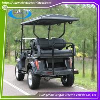 China Balck Colour Resort Electric Hunting Car 2 Rows For 4 Passengers 340 kg Max Loading for sale