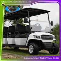 China White Color Electric Club Carts 48V Battery-operated 8 Seater AC Motor Golf Buggy for sale