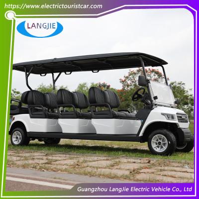 China Electric Powered Golf Carts With 48V Battery  AC Motor 8 Passenger Golf Cart For Resort for sale