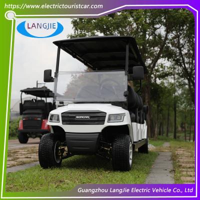 China White Color 48V 5KW AC Motor Electric Golf Carts With 8 Seats Easy Operated for sale