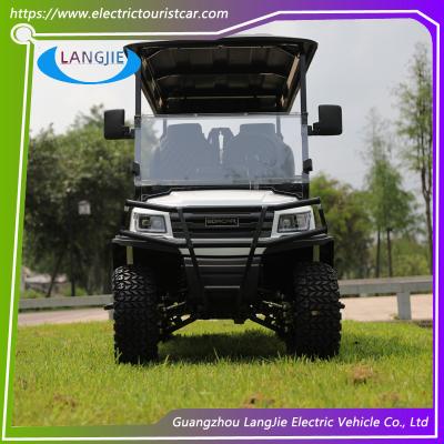 China 4 Persons 48V Battery Electric Cars With Black Seat Zero Emissions Electric Hunting Car for sale