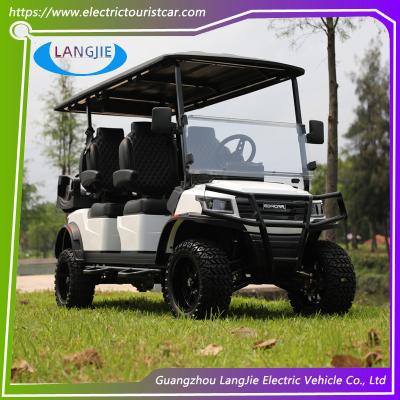 China 6 Seater Electric Hunting Car With 48v Controller And Position Light Electric Golf Cart For VIP Guests for sale