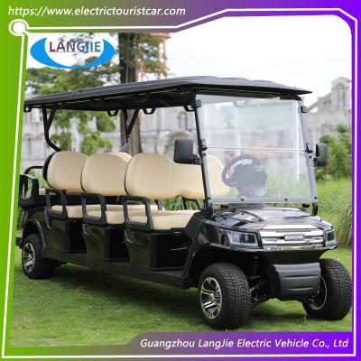 China OEM Beach Tire  Battery Powered Electric Road Legal Golf Cart For 8 Seats Adults for sale