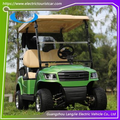 China Free Maintain  Battery Electric Golf Club Cart 2 Seats 48 Voltage With PC Windshield for sale