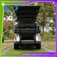 China 8 Passenger Electric Golf Cart Custom Golf Carts AC Motor With Black Roof for sale