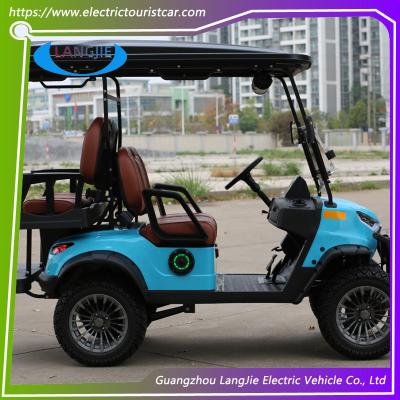 China 4 Wheel Electric Golf Cart 4 Seats AC Motor Dry Battery 48V Resort Car For Hotel for sale