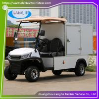 China 2 Person White Mini Electric Cargo Truck With Composite Cargo Box 500kg 48v 4kw AC Motor for sale