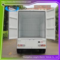 China Iron Container Electric Luggage Cart  ACmotor Small Cargo Vans With 2 Seats  For Hotel for sale