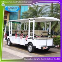 China 14 Seats Low Speed Electric Vehicles AC 72V 7.5KW 4 Wheel Electric Golf Cart  For Resort Car for sale