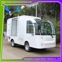 China Two Seats Food Truck Electric Luggage Cart Enclosed Cargo Box 900kg Payload For Park for sale
