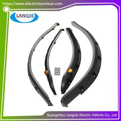 China Black Decorative Flat Noodles Anti-Collision And Scuff Wheel Eyebrow CIub Car DS Golf Cart Parts for sale