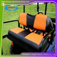 China Scratch Resistant Leather Front And Rear Club Car DS Golf Car Leather Seat Covers for sale