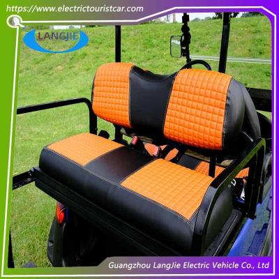 China Scratch Resistant Leather Front And Rear Club Car DS Golf Car Leather Seat Covers for sale