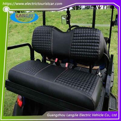 China Club Car DS Golf Car Cushion And Backrest Leather Cover Checkered Pattern Component for sale