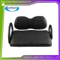 China Anti Cracking Backrest Black Seat Leather Cover Pad For Club Car DS Golf Cart for sale