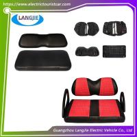 China Club Car Golf Car Club Car Precedent Red Leather Cover For Front And Rear Seats for sale