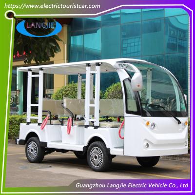 China 8 Seats Mini Electric Tourist Car 48V aC motor Airport Luggage Cart With Roof For Resort for sale