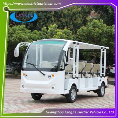 China Safety Belt Electric Tourist Car With 11 Seats Battery Protection Chain for sale
