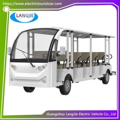China 17 Person 72V AC Motor 4 Wheels Electric Tourist Vehicles For City Walking Street for sale
